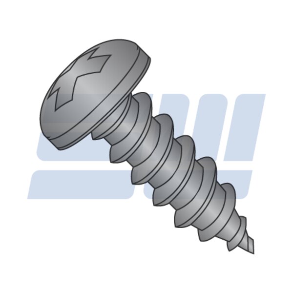 #4-24x5/16" Phillips Pan Type-AB Self-Tapping Screw Steel Plated Yellow ...