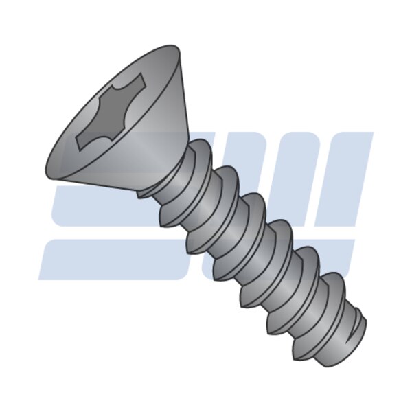 #10-16x3/4" Phillips Flat Type-B Self-Tapping Screw Steel Black Oxide