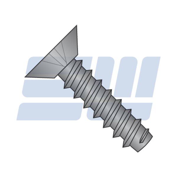 #6-20x1/4" Phillips Flat Undercut Type-B Self-Tapping Screw Steel Black ...