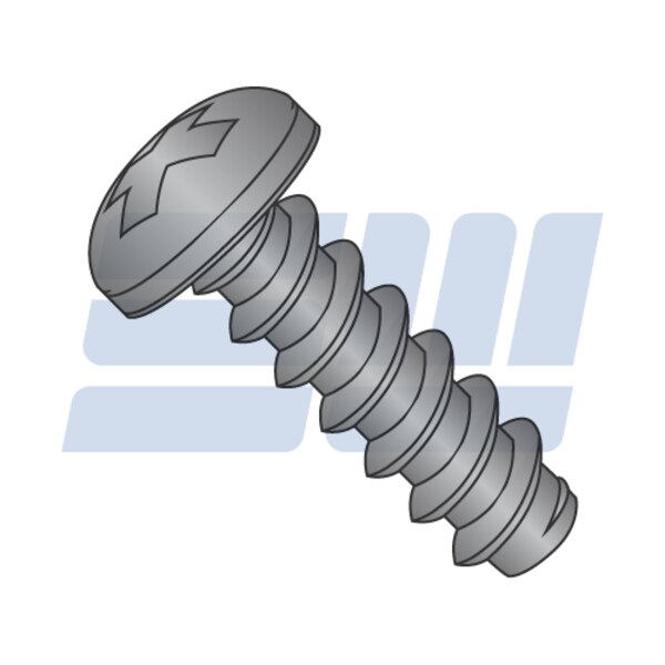 #4-24x1-1/4" Phillips Pan Type-B Self-Tapping Screw Steel Black Oxide